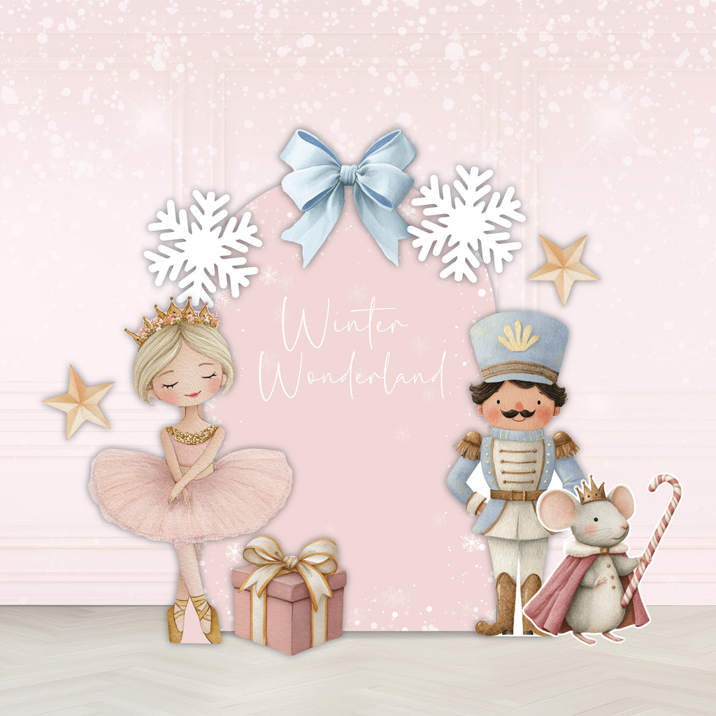 Mini Winter Wonderland Bundle | Backdrop and Cut Outs Set – Cardboard ...
