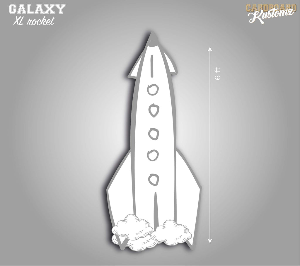 Galaxy Space Astronaut Party Rocket 6Ft Cut Out Party Prop – Cardboard ...