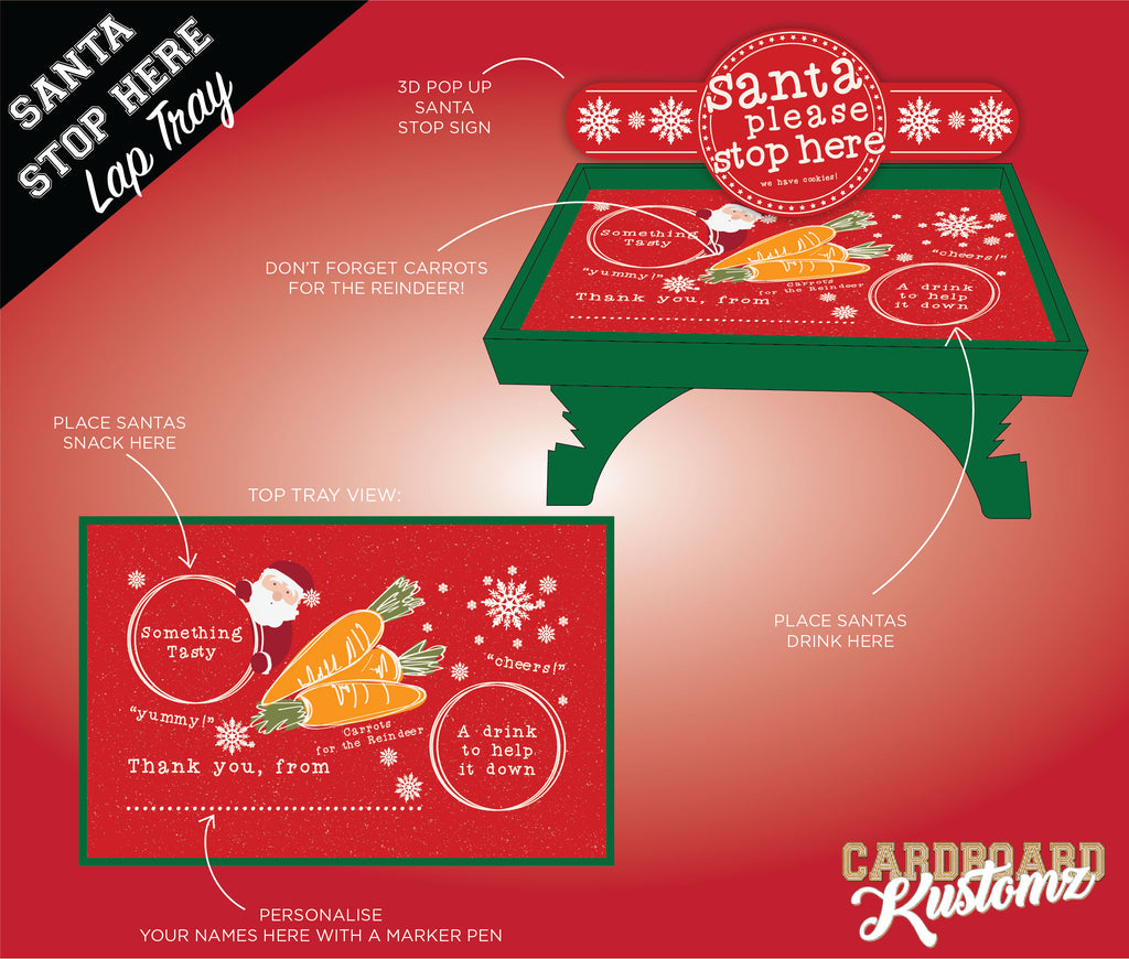 Christmas Eve Tray Party Prop – Cardboard Kustomz