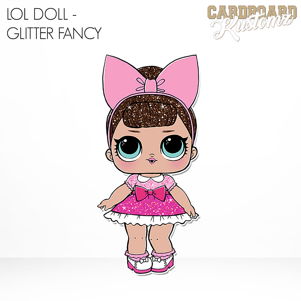 LOL Doll Glitter Fancy Cut Out, Cardboard Cut Out, LOL Surprise - Glit ...
