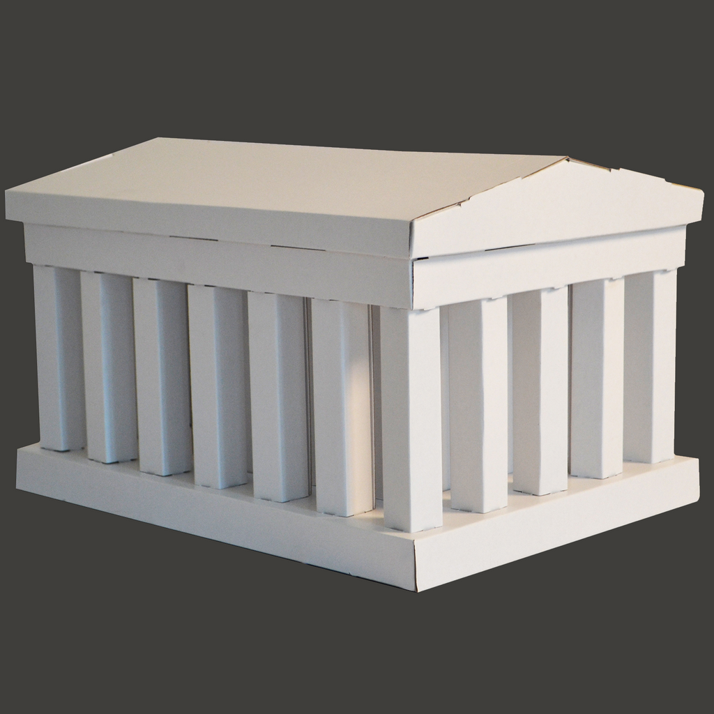 Roman Greek Temple School Project Homework Kit 40cm – Cardboard Kustomz