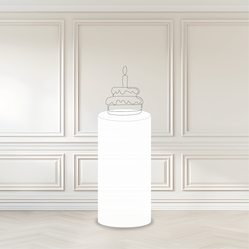 Cake Stand, Cake Plinth, Podium Party Cake Stand Prop 80CM – Cardboard ...