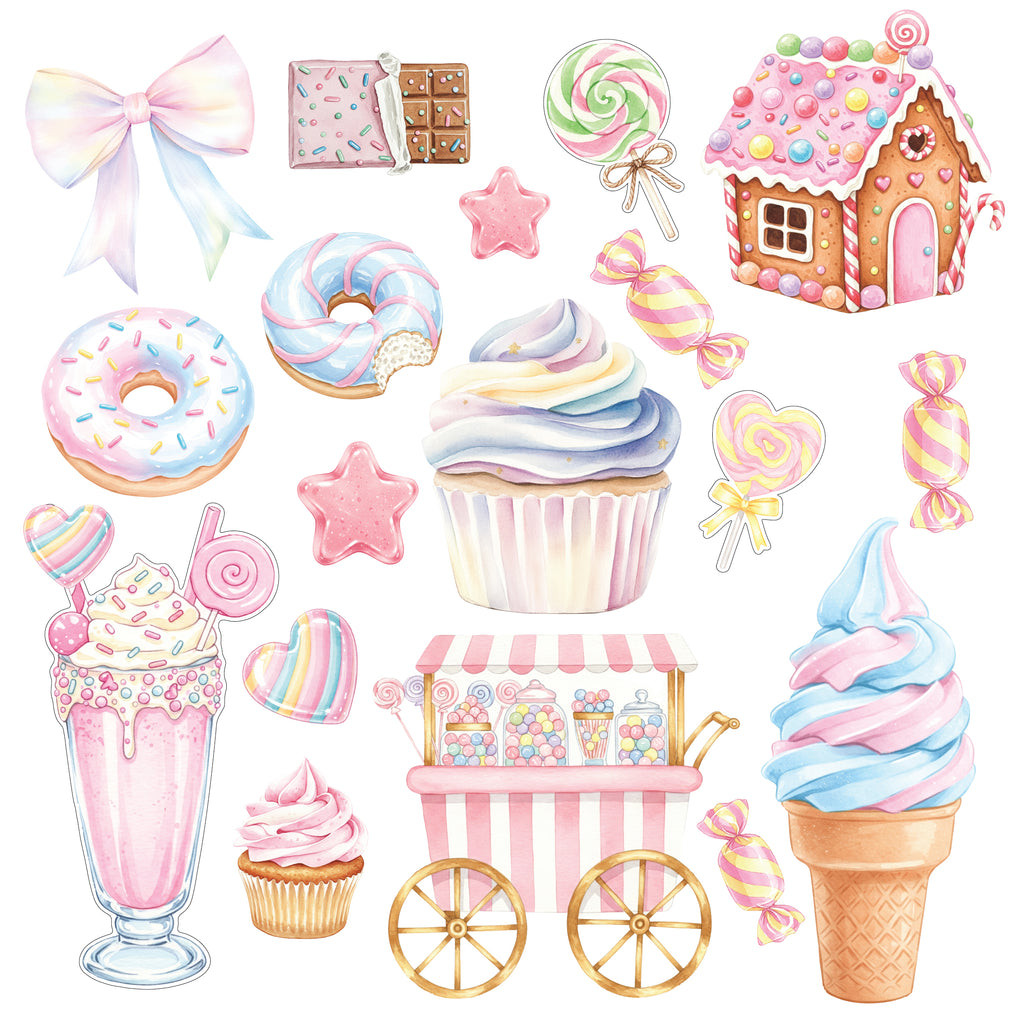 Candyland Mini Cut Outs Bundle | Sweet Party Decor Set – Cardboard Kustomz