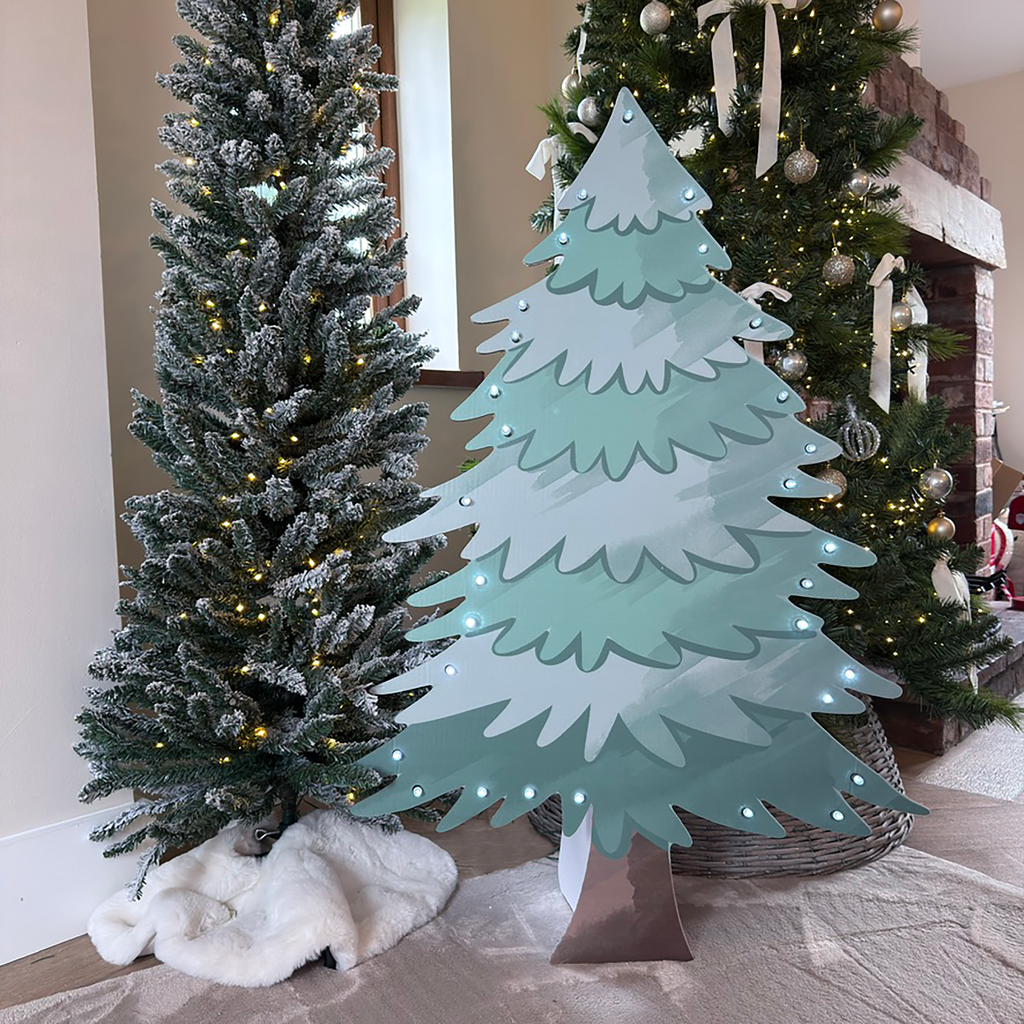 Light Up Cardboard Christmas Tree | Eco Festive Decor – Cardboard Kustomz