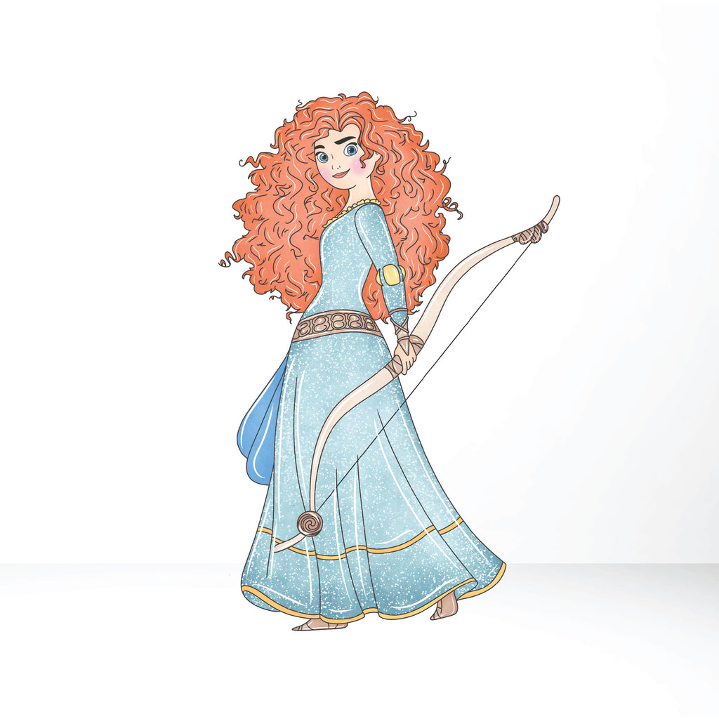 Princess Merida Cut Out | Watercolour 120cm Prop – Cardboard Kustomz