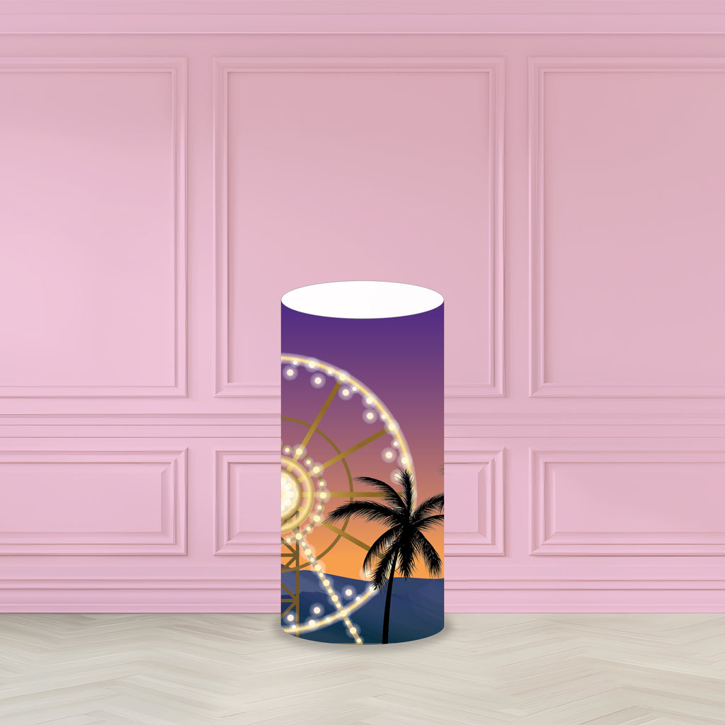 Coachella/Festival Printed Cake Plinth Party Prop 80CM – Cardboard Kustomz