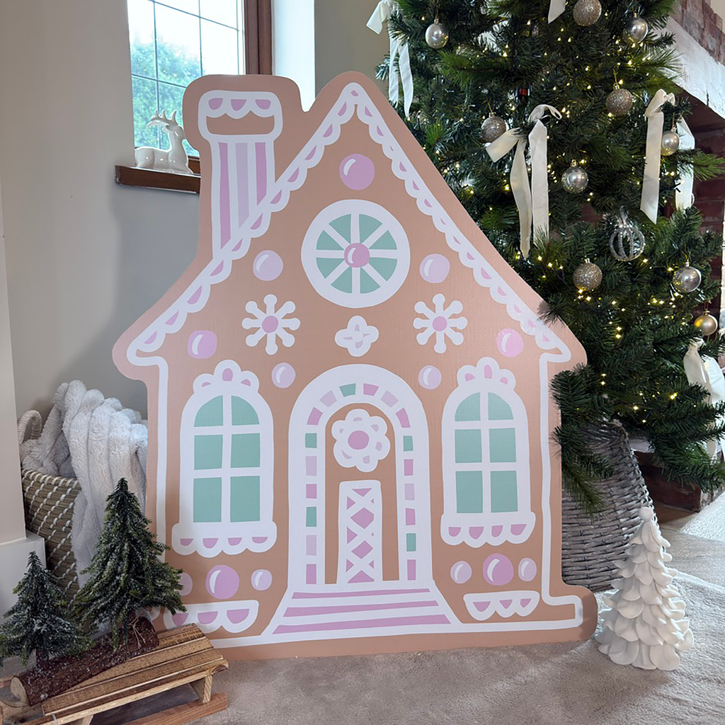 Gingerbread Pastel Colours Cut Out | Festive Cardboard Decor ...