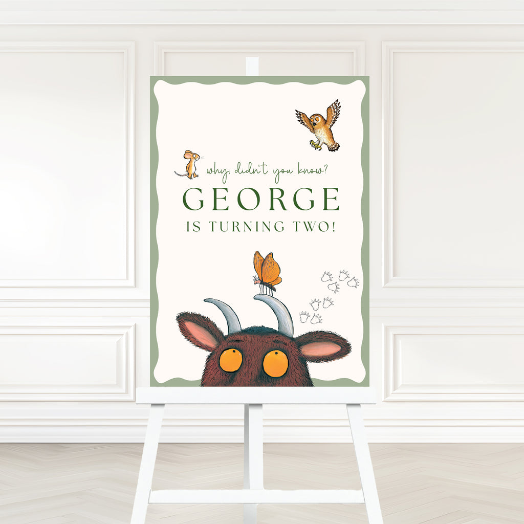 Gruffalo Party Welcome Sign – Cardboard Kustomz