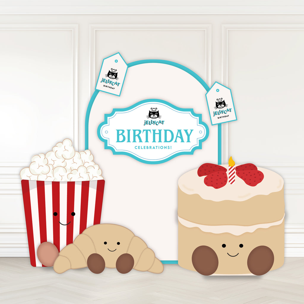 Mini Birthday Bundle | Cake, Popcorn & Croissant Set – Cardboard Kustomz