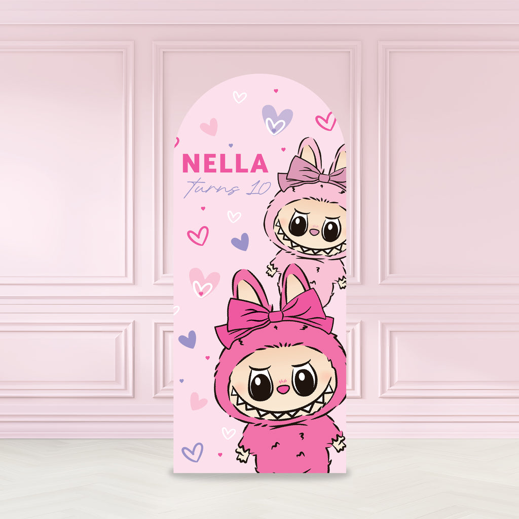 Labubu Mini Monster Birthday Backdrop – Cardboard Kustomz