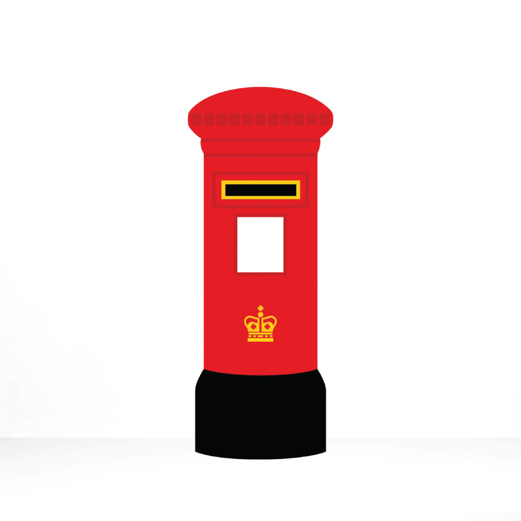 Post Box Cut Out, Cardboard Cut Out Party Prop 120CM – Cardboard Kustomz