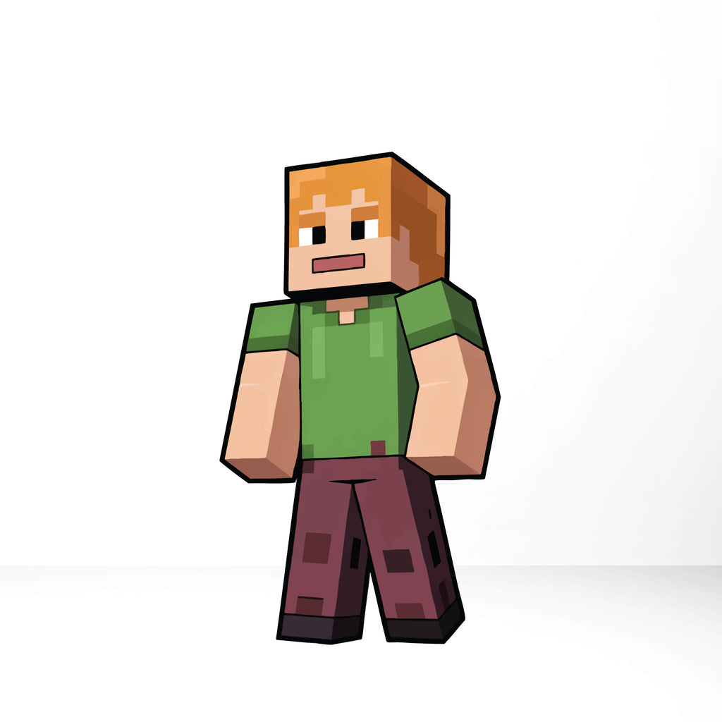Mine Gamer Man Cut Out – Cardboard Kustomz