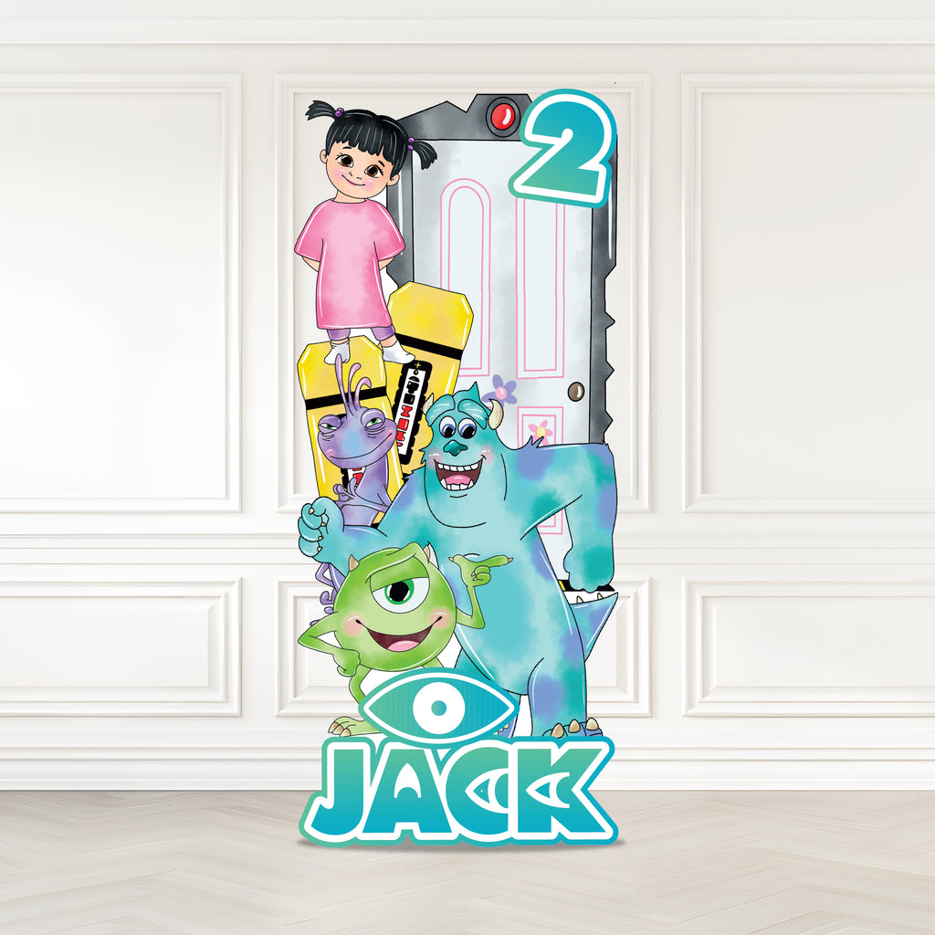 Monsters Theme Backdrop | Personalised 6ft Panel – Cardboard Kustomz