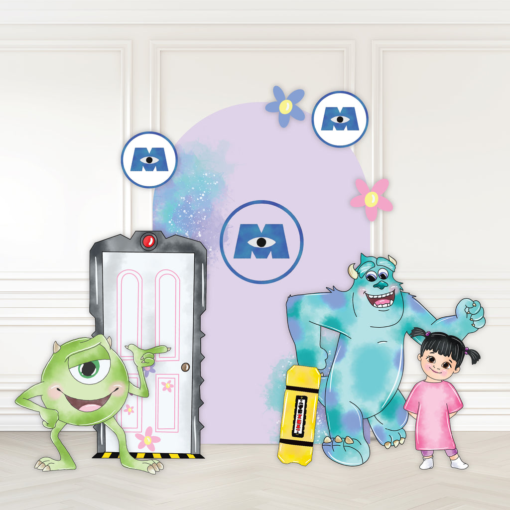 Monsters Watercolour Mini 4ft Birthday Bundle, DIY Party Pack ...