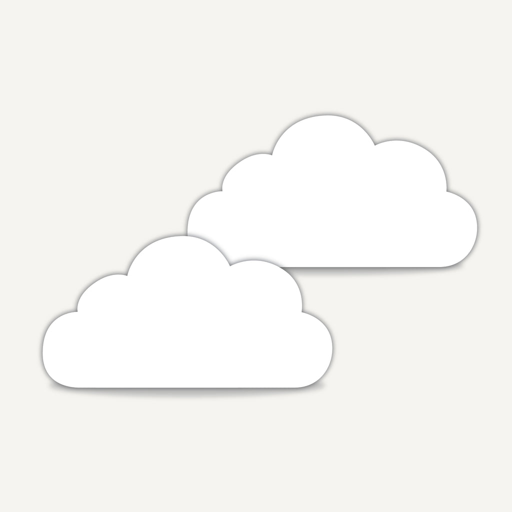 Cloud Cutouts Set Of 2 Party Prop – Cardboard Kustomz