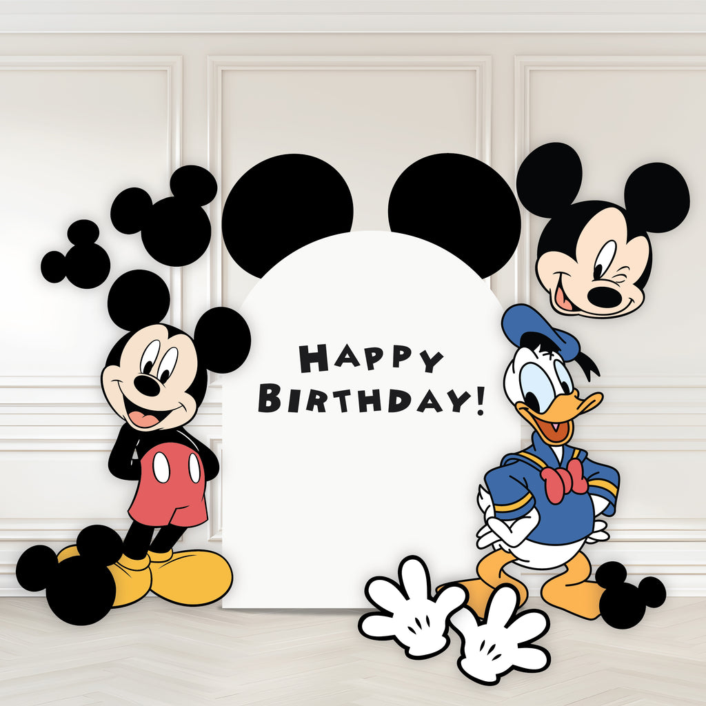 Classic Mouse + Duck Party Pack, DIY Birthday Bundle – Cardboard Kustomz