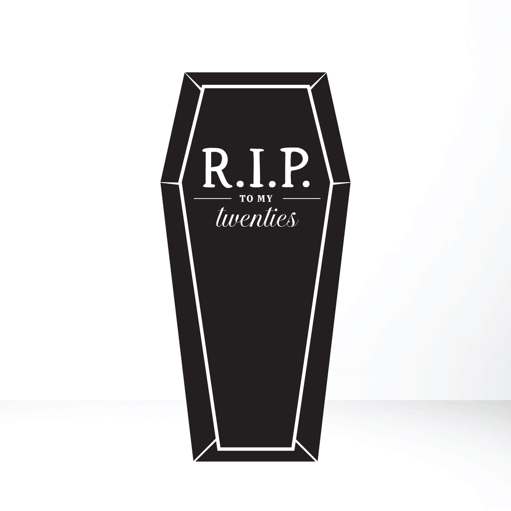 Coffin RIP to My Twenties Cut Out | Birthday Party Decor – Cardboard ...