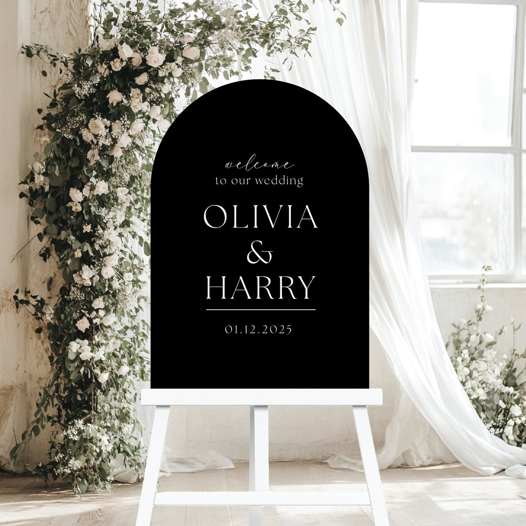 Wedding Welcome Sign | A1 Engagement Entrance Decor – Cardboard Kustomz