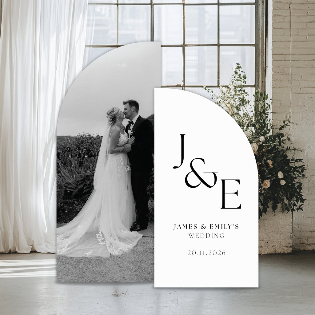 Wedding Photo Display & Welcome Sign | 6ft Set – Cardboard Kustomz