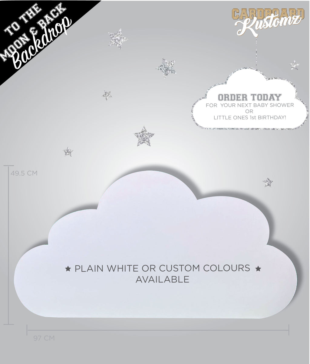 Cloud Cutouts set of 2 – Cardboard Kustomz
