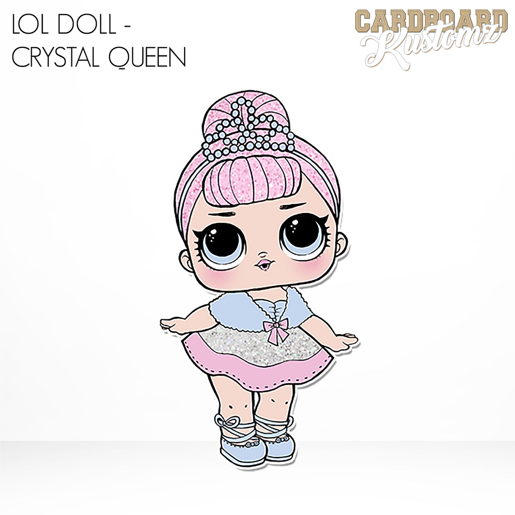 LOL Doll Crystal Queen Cut Out, Cardboard Cut Out, LOL Surprise - Crys ...