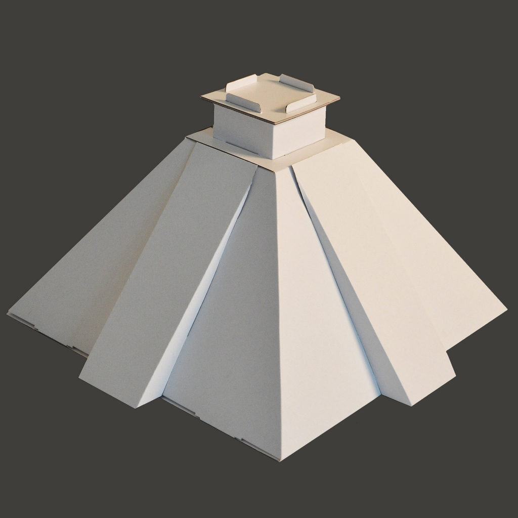 Mayan Temple School Project Homework Kit Flat Pack 51cm – Cardboard Kustomz