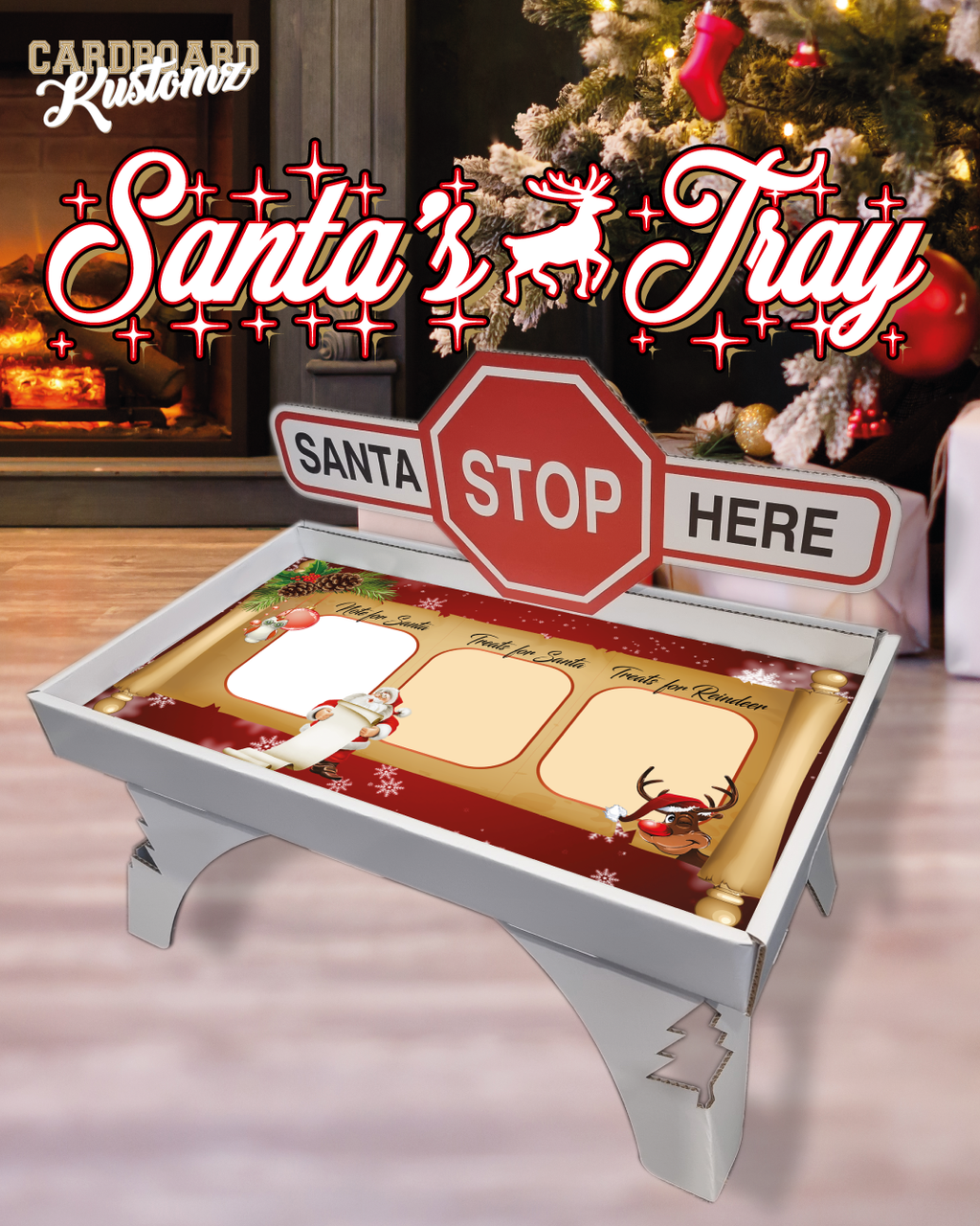 Santa'S Tray Party Prop – Cardboard Kustomz